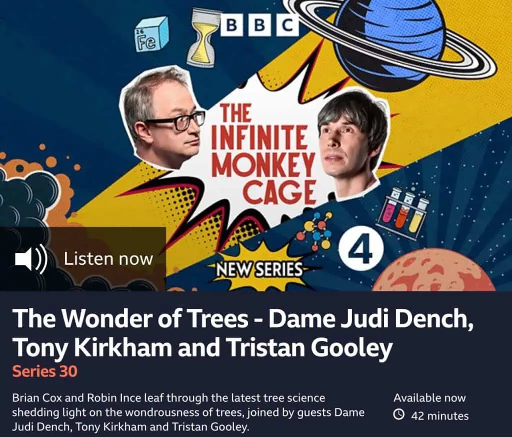 Infinite Monkey Cage - The Wonder of Trees - The Natural Navigator